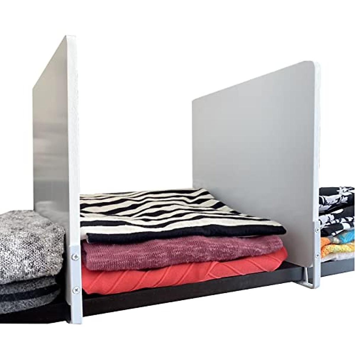 DR. ORGANIZER 51440 2 pc Shelf Divider, White Wood