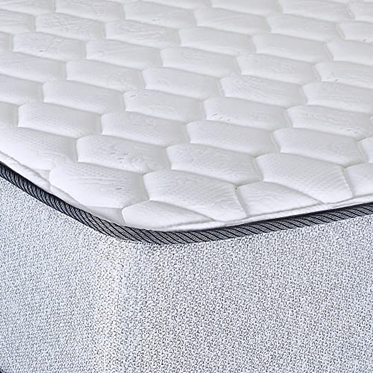 Wayton, Foam Mattress 5-Inch Medium Firm Tight top High Density Foam Mattrress, Full XL, White