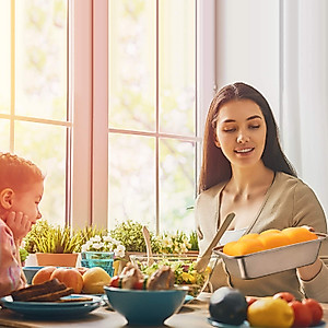 Patelai 4 Pieces Nonstick Bread Pan Loaf Pan 8.5 x 4.5 Inch Carbon Steel Kitchen Baking Tin Rectangle Bakeware for Home Baking Bread Cake or Pies