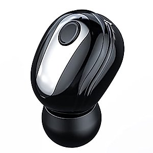 SamFansar Wireless Headset Low Power Conusumption Long Standby Time Lightweight Bluetooth-compatible5.0 HiFi Sports Mini in-Ear Earphone for Running Black