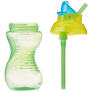 Munchkin Mighty Grip Flip Straw Cup, 10 Ounce, Colors May Vary (Discontinued by Manufacturer)