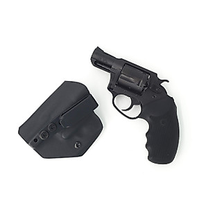 Compatable with Charter Arms Undercover 38 Special .38 Ambidextrous IWB Kydex Holster Inside Waistband Concealed Carry Holster Made in USA (Black)