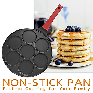 Pancake Griddle Pan - Silver Dollar Pancake Waffle Pan Waffle Maker Breakfast Pancake Pan Pancake Maker Round Waffle Irons Pan Pancake Griddle Pan