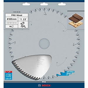 Bosch 2608640442 Circular Saw Blade "Top Precision" Opwob 12inx30mm 96T