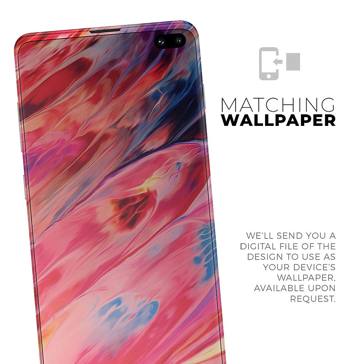 DesignSkinz Blurred Abstract Flow V14 Protective Vinyl Decal Wrap Skin Cover Compatible with The Samsung Galaxy S20 (Screen Trim & Back Glass Skin)