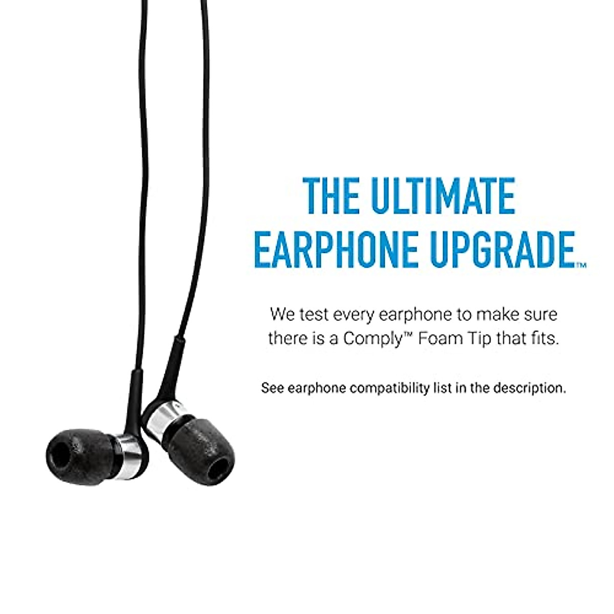 Comply Foam 400 Series Replacement Ear Tips for Bose Quiet Comfort 20, Sennheiser IE 300, Campfire Audio, 7Hertz, NuraLoop & More | Ultimate Comfort | Unshakeable Fit|TechDefender | Assorted S/M/L, 3 Pairs