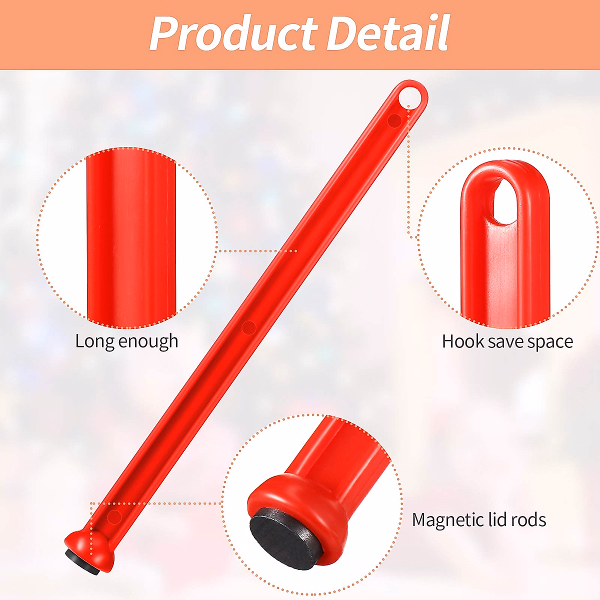 Patelai Canning Magnetic Lid Lifter Canning Lid Magnet Tool Magnetic Lid Wand Canning Supplies Canning Tools for Pots Home Canning of Preserving Fruits and Prevent Scald