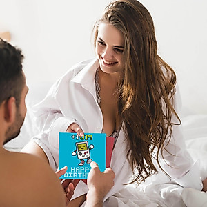 Cult Kitty Greeting Card - Retro Gamer Gaming Card - Funny Birthday Card for Him & Her