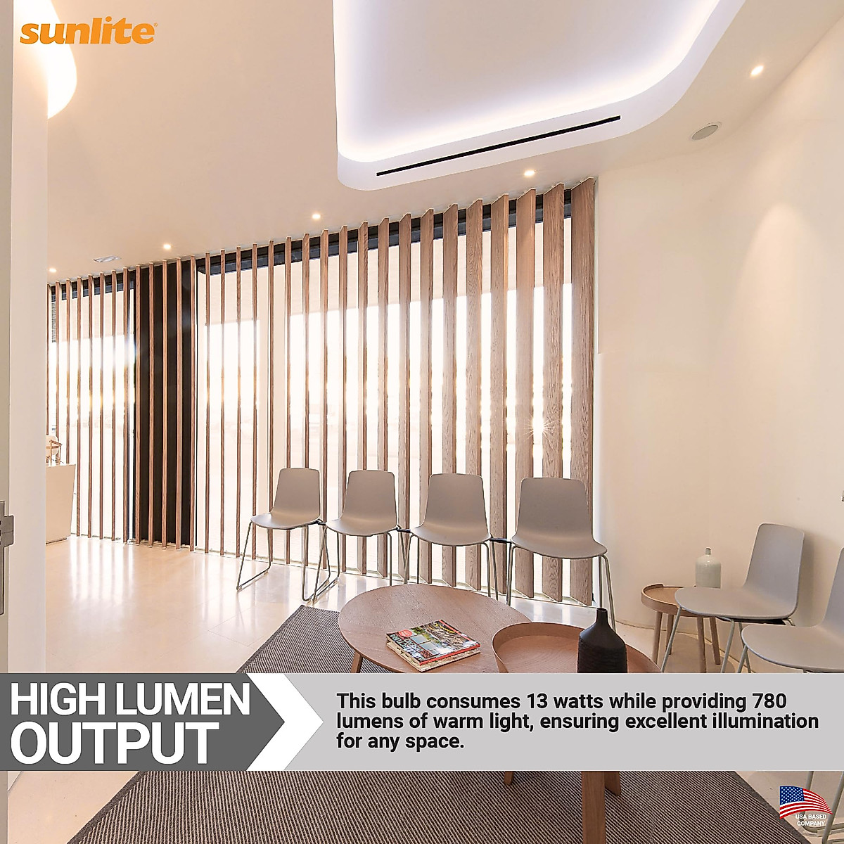 Sunlite PLD13/E/SP41K Compact Fluorescent PLD 4-Pin Double U-Shaped Twin Tube, 13 Watts, 120 Volts, 780 Lumens, 4100K Cool White, 4-Pin G24q1 Base, 10 Pack