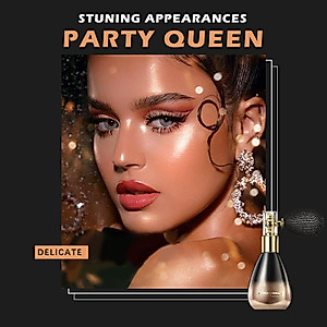 NewBang 3pcs Highlighter Loose Powder Spray Glitter High Gloss Spray Shimmer Shimmering Sparkle Powder Body Glitter Makeup Spray for Face Body Hair Nails Christmas Party Cosmetic Gift Set for Women