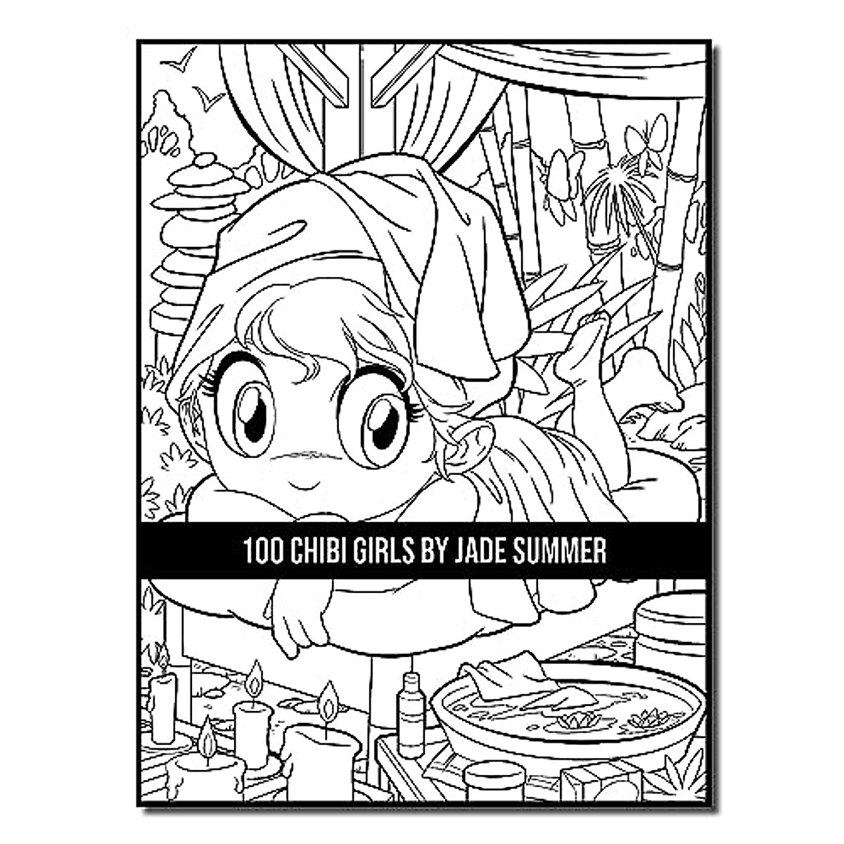 100 Chibi Girls: An Adult Coloring Book Collection with Cute Girls, Fantasy, Horror, Christmas, and More!