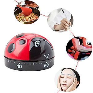 Kitchen Timer Clock 60 Minutes with Loud Alarm Mechanical Timer No Battery Required Countdown Timer for Cooking Baking Steaming