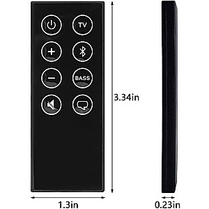 Replacement Speaker Remote Control for Bose Solo 5 10 15 Series II TV Sound System and for Bose TV Speaker,Compatible with 845194 418775 410376 431974 740928-1120 838309-1100