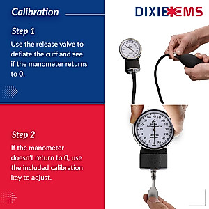 Dixie EMS Blood Pressure and Sprague Stethoscope Kit - Royal Blue