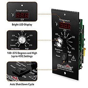 Stanbroil Replacement for Traeger Digital Controller Kit, Upgraded BBQ Temperature Controller with 7" RTD Temperature Sensor Probe Fit for Traeger Pellet Grills