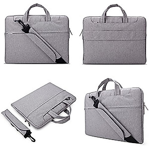 Lacdo 11 inch Chrombook Case Laptop Sleeve for 11.6 inch Samsung Lenovo Acer Chromebook R11 | ASUS VivoBook L203MA | 11.6" MacBook Air | HP Chromebook/Stream 11 | Surface Pro X 7 Computer Bag, Gray