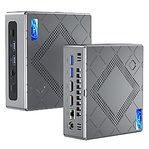 KAMRUI CK10 Mini PC 16GB RAM, Intel Core i7-10710U(up to 4.7GHz) Mini Computer, Six-Core Small Desktop Computers Tower Support Triple Display 4K, NVME SATA SSD,WiFi 6,Type C,LAN, HTPC
