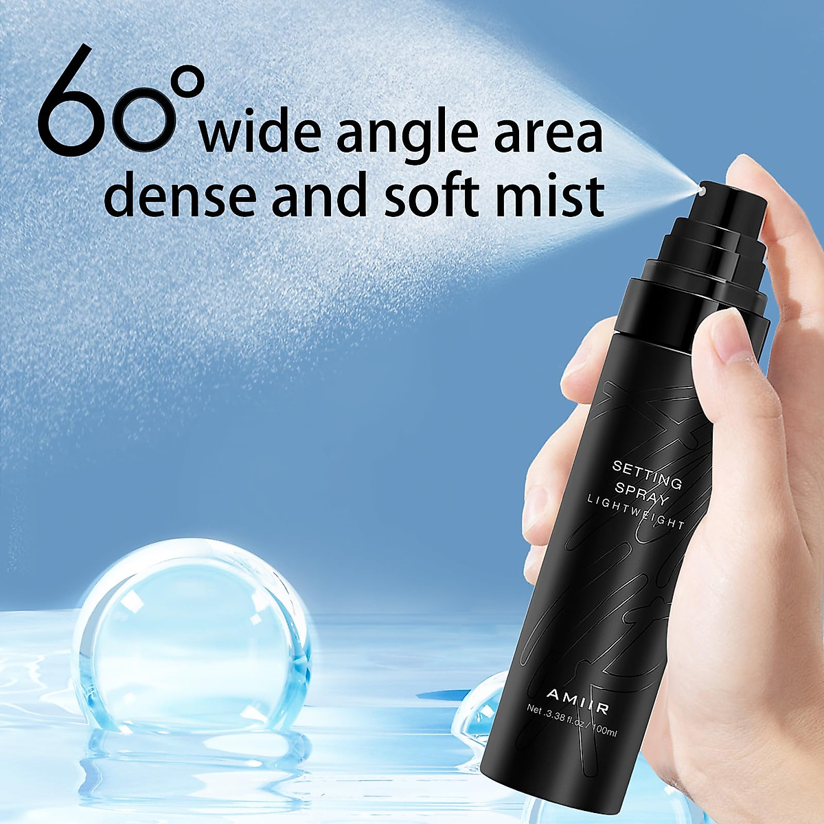 AMIIR Makeup Setting Spray Lightweight Long-Lasting Lock Face Finishing Mist Primer Refreshing Hydrating