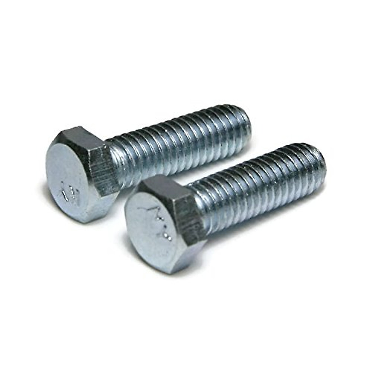Newport Fasteners 3/8 inch x 3/4 inch Hex Cap Screw Grade 2 Zinc Plated Steel (Quantity: 100 pcs) 3/8-24 x 3/4 Hex Bolt/Fine Thread/Fully Threaded