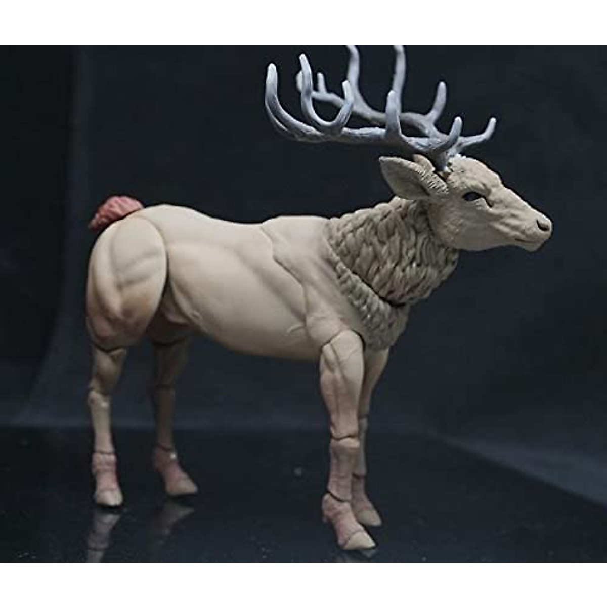Boss Fight Studio Vitruvian H.A.C.K.S. Mighty Steeds Elk Kawiki Action Figure - Highly Articulated, Properly Proportioned, Collectible & Customizable Figurine with Stand - 1:18 Scale