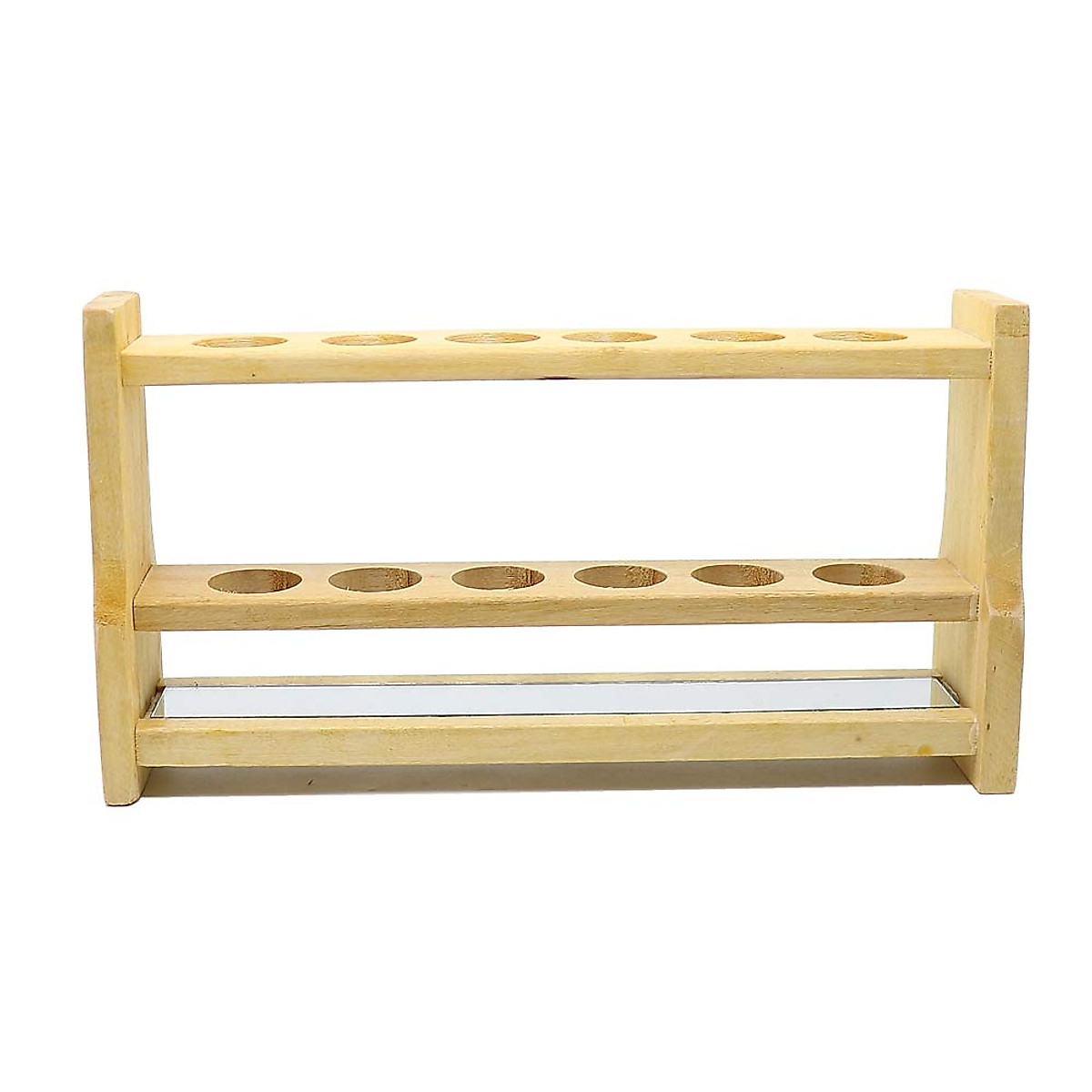 Wooden Colorimetric Test Tube Rack 6 Hole Thick Wood Wooden Tube Rack Laboratory Exports Manufacturers Hole Diameter 28mm