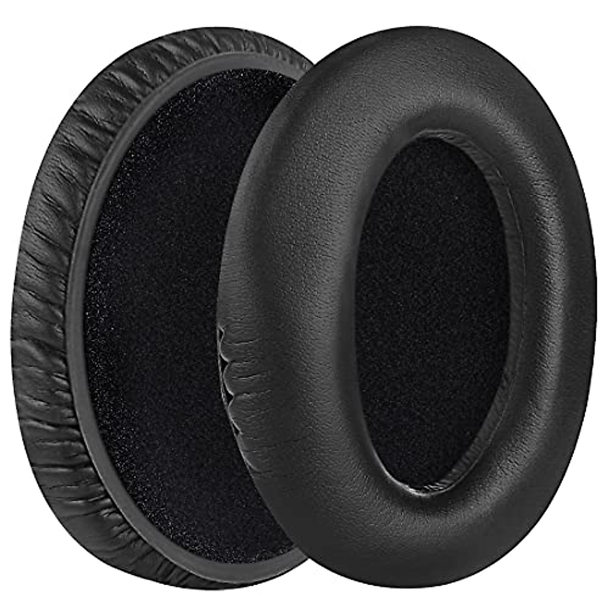 Geekria QuickFit Replacement Ear Pads for Sennheiser HD598, HD598SE, HD598CS, HD598SR, HD599Headphones Ear Cushions, Headset Earpads, Ear Cups Repair Parts (Black)