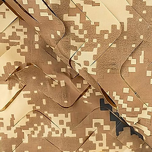 LOOGU Bulk Rolls of Camouflage Netting for Photography Background Camo Decorative Net and Hunting Blinds (Desert Digital, 1.5x5M=5x16.4ft)