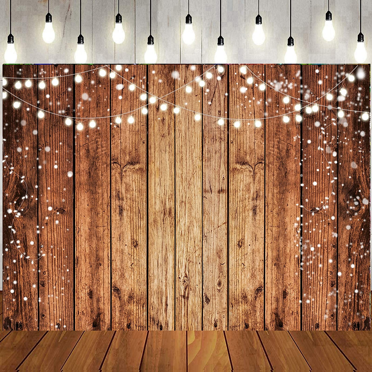 LTLYH 7x5ft Brown Wood Photography Backdrop Photographers Brown Photo Backdrop Retro Wood Wall Backdrop Baby Shower Birthday Party Banners Backdrop 216…