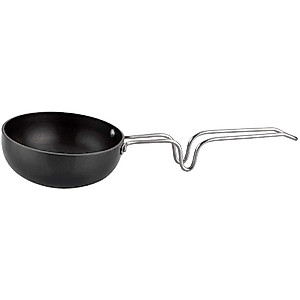 Shradha Trading Hard Anodized Tadka Pan,Large Tadka Pan for saag, dal, kadhi, dhokla