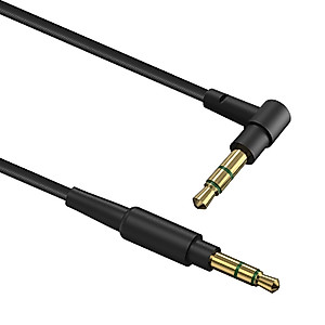 Geekria VR Short Audio Cable Compatible with Oculus Quest 2, HTC Virtual Reality Headset, 3.5mm Male to 3.5mm Male Cord, TRS & TRS Replacement Cable for Headphones (2 Pack / 1ft)