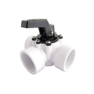 Fibropool Swimming Pool Diverter Valve - 1 1/2 Inch - 3 Way - Replacement Slip Valve for Pools and Spas