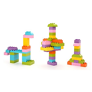 JOYIN 180 Pcs Kids Building Blocks, Toddler Building Bricks Set, 6 Colors 5 Shapes STEM Classic Basic Big Large Education Toy for Girls Boys 3-8 Years Christmas Birthday Gift