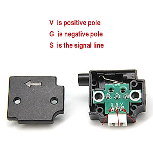 Befenybay 3D Printer Filament-Detection-Module Run-Out Pause Detecting-Monitor Black for 1.75mm