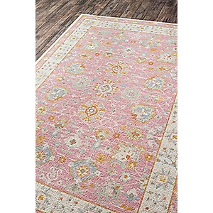 Momeni Anatolia Area Rug, 6'6" X 9', Pink