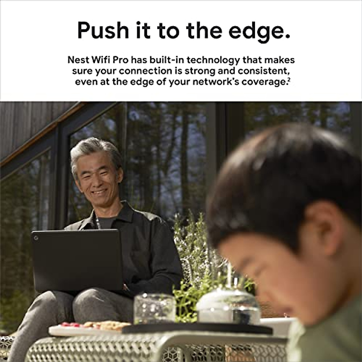 Google Nest WiFi Pro - 6E - Reliable Home Wi-Fi System with Fast Speed and Whole Home Coverage - Mesh Router - 3 Pack - Snow