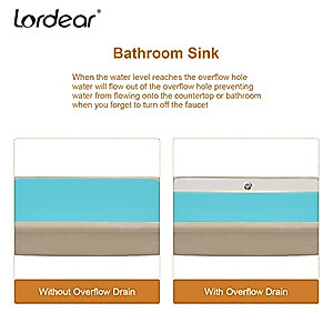 Undermount Bathroom Sink - Lordear 18x12.5 Inch Bathroom Vanity Sink Undermount Rectangle White Porcelain Ceramic Bathroom Under Counter Lavatory Vanity Sink Basin with Overflow