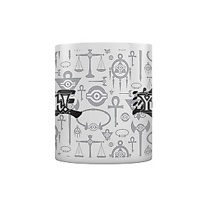 Yu-Gi-Oh! Logo Mug (One Size) (White/Gray/Black)