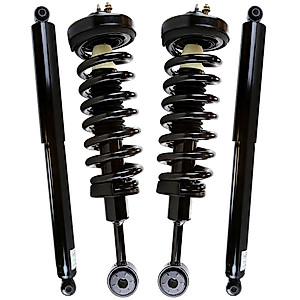 AutoShack Front & Rear Complete Struts Coil Springs and Shock Absorbers Set 4 Replacement for 2004 2005 2006 2007 2008 Ford F-150 2006-2008 Lincoln Mark LT 4.2L 4.6L 5.4L V6 V8 4WD AWD CSS119-264PR