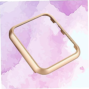 UKCOCO Watch Frame 2pcs metal screen metal gold apples s watch 40mm screen protector 44mm watch case watch bumper watch cover protective film strap aluminum alloy dial