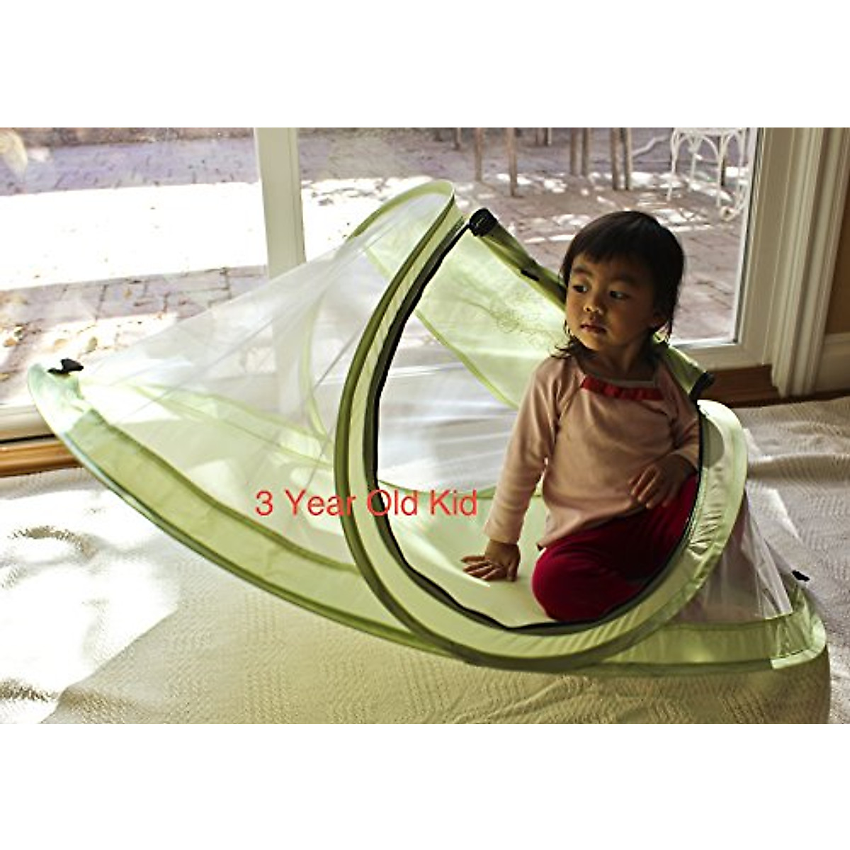 MooMooBaby Pop-Up Baby Beach Crib Tent