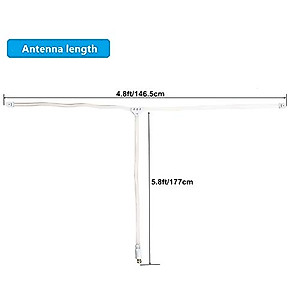 FM Antenna for Bose Wave Radio, Ancable F Type Ant with 3.5mm to Coaxial Adapter