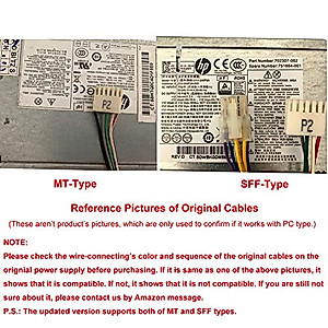 COMeap 24 Pin to 6 Pin ATX Power Adapter Cable for HP Z220 Z230 SFF MT TWR Series 4000 6005 8300 ProDesk 600 G1 EliteDesk 800 G1 13-inch(33cm)