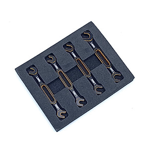 KingVal 4PCS Wrench 3.0/3.2/3.5/3.7/4.0/5.0/5.5/6.0mm Turnbuckle Nut Ball Joint Remover RC Universal Repair Tool Compatible with RC Car Boat RC Drone (Gold)