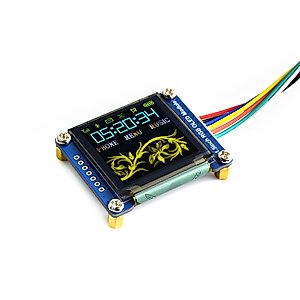 1.5inch RGB OLED Display Module 128x128 16-bit High Color SPI Interface SSD1351 Driver for Raspberry Pi/Jetson Nano Examples Provided