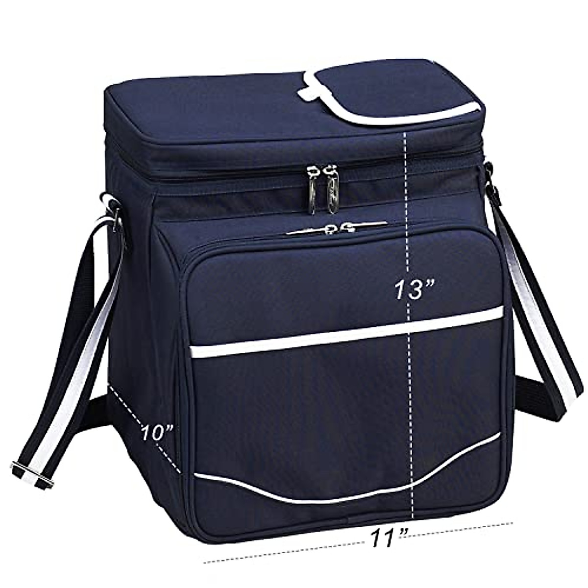 Picnic at Ascot Original Insulated Picnic Basket/Cooler Equipped with Service for 2- Designed, Assembled & Quality Approved in the USA