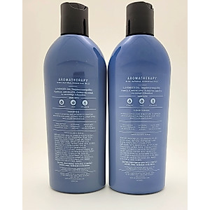 Aromatherapy -2 pc Bundle - Lavender + Vanilla - Shampoo and Conditioner - 16 FL OZ each