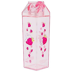 Silver Buffalo Sanrio Hello Kitty and Friends Plastic Milk Carton Bottle Featuring Cinnamoroll, 16.2 Ounces