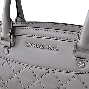 MICHAEL Michael Kors Selma Micro Stud Satchel, Color Pearl Grey
