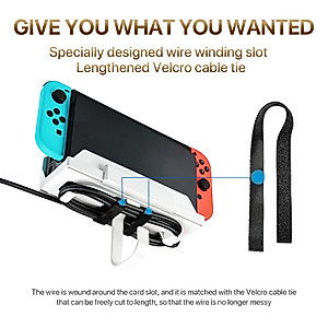 STORAGBT Wall Mount Stand Bundle for Nintendo Switch, Bracket Holder for Swith & Switch Oled, with Controller Wall Mount, Headphone Holder, Space Saving(White)