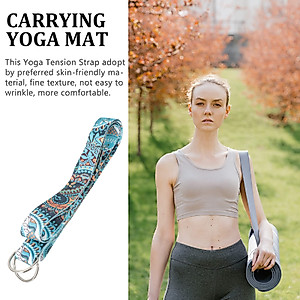 Gatuida Exercise Mat Holder Yoga Straps for Stretching Stretch Strap Leg Stretcher Strap Yoga Belt Strap Workout Resistance Band Yoga Band Leg Strap Fitness Advanced Polyester Elastic Cord